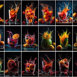 Ultimate Splash Art: 195 Fruit-inspired, High-res Pngs - Etsy