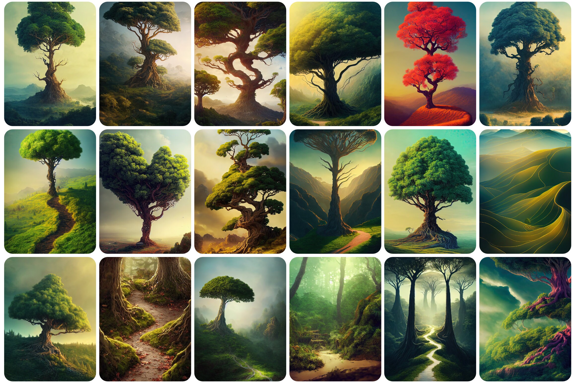190 Surreal Tree Printable Wall Art Images - Etsy