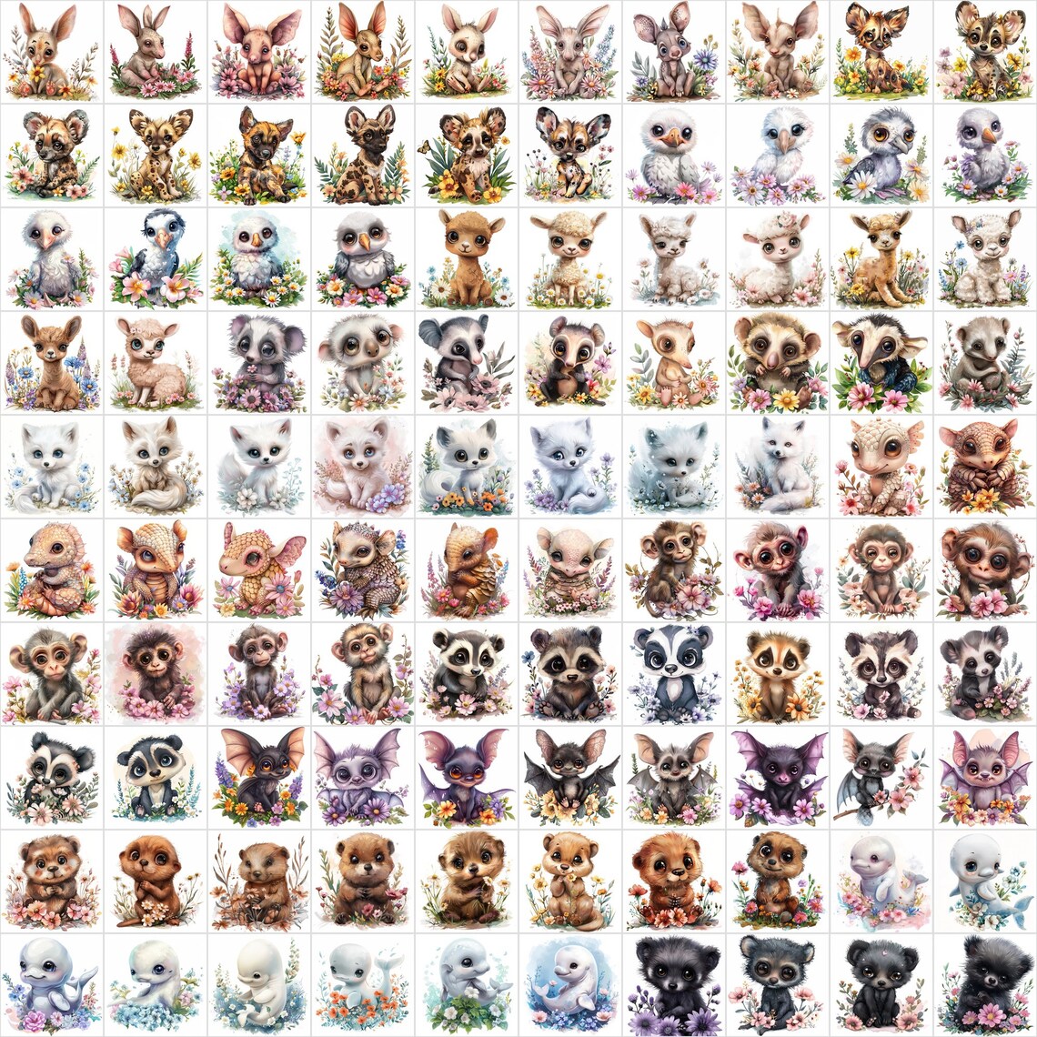 1250 Cute Animals Nestled in Beautiful Flowers - Your Ultimate Floral ...