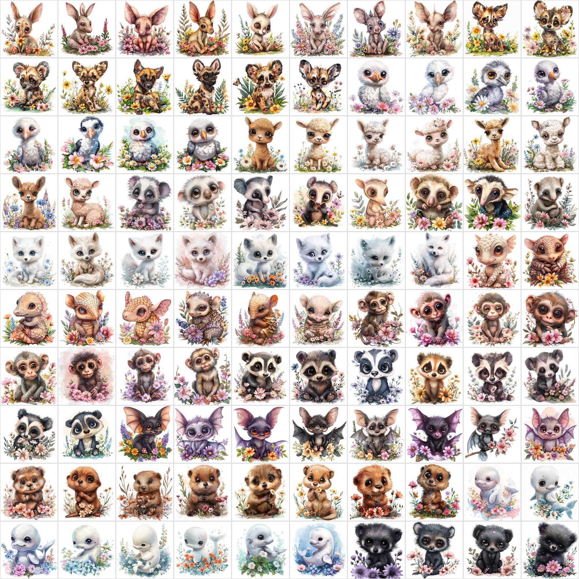 1250 Cute Animals Nestled in Beautiful Flowers - Your Ultimate Floral ...