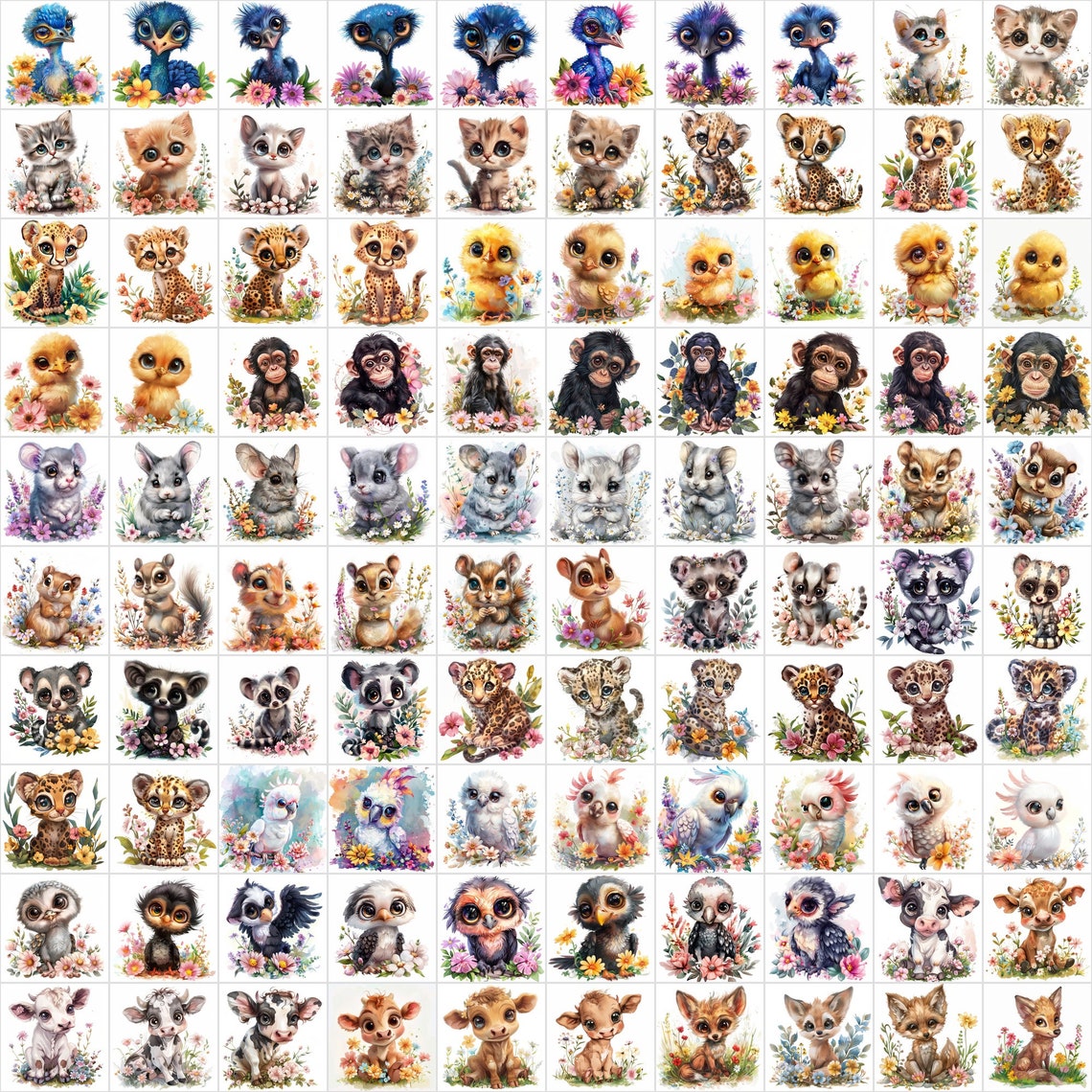 1250 Cute Animals Nestled in Beautiful Flowers - Your Ultimate Floral ...