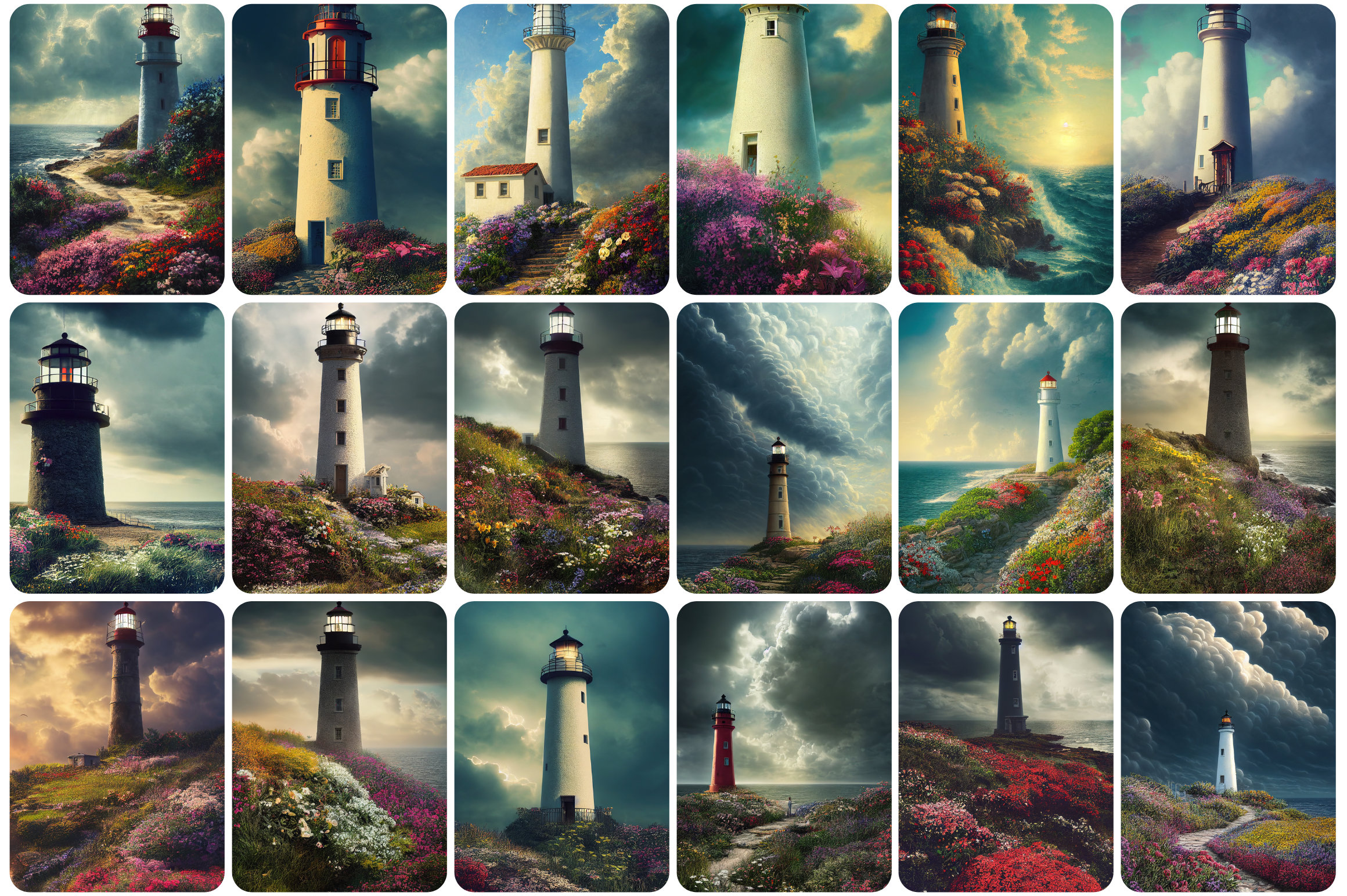 120 High-resolution, Printable Lighthouse Images Perfect for Home Decor ...