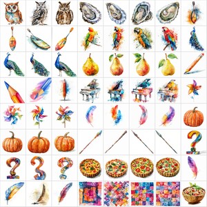 790 Colorful Digital Art Pieces - High-resolution Watercolor Images - Etsy