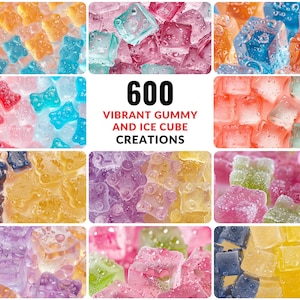 600 High-resolution Gummy and Ice Cube Images - Etsy