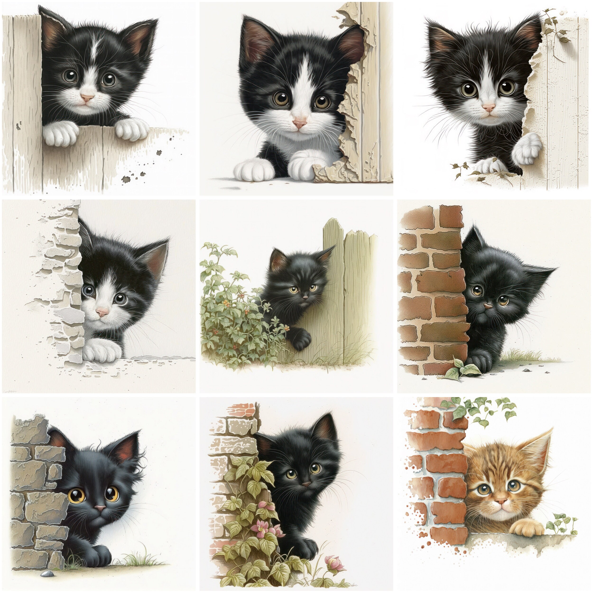 Peekaboo Cats: Adorable Collection of 50 Playful Feline Images, Perfect ...