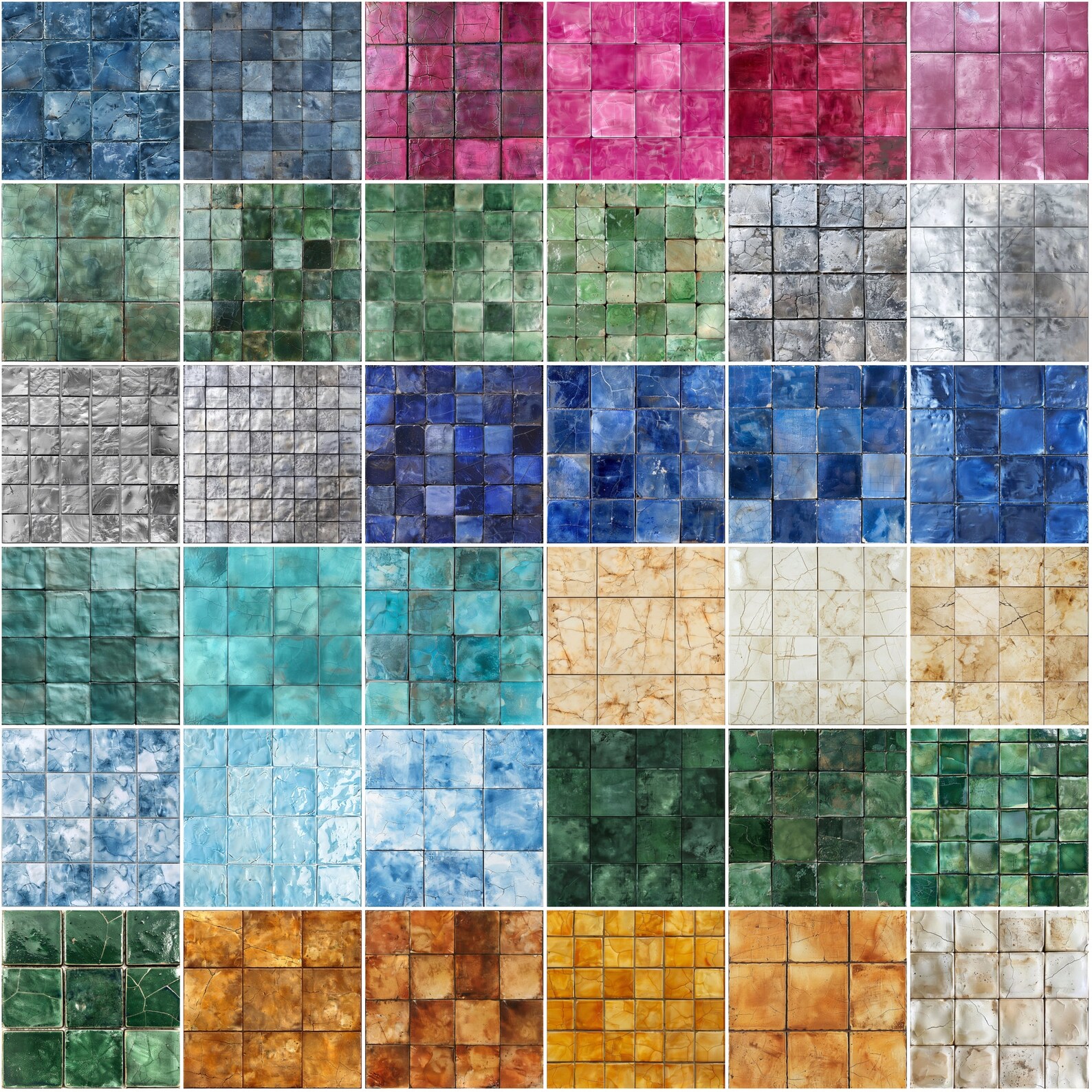 330 Ceramic Tile Seamless Patterns Bundle - High-resolution JPG ...