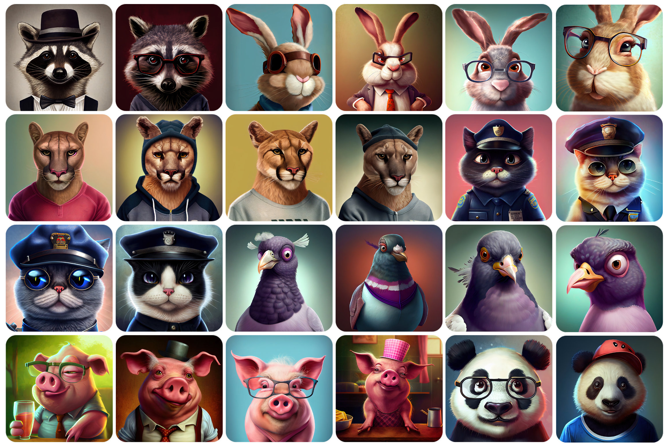 210 Printable Funny and Unique Animal Images Perfect for Home Decor ...