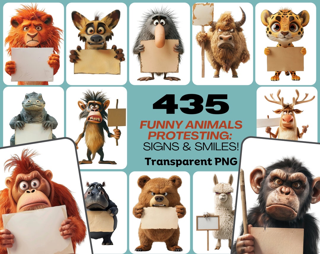 430 Angry, Fluffy Animals With Signs - High-resolution PNG & JPG Images ...