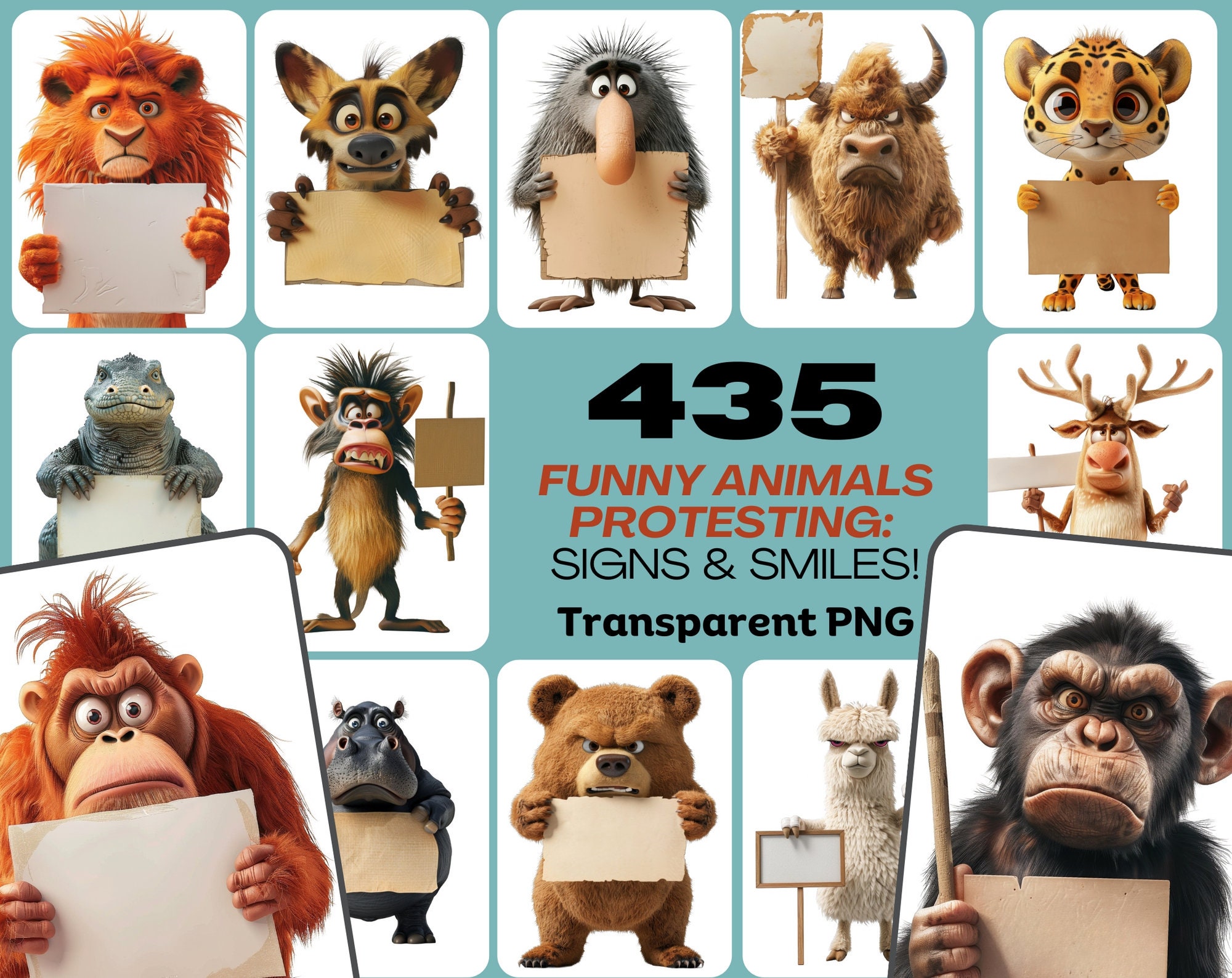 430 Angry, Fluffy Animals With Signs High-resolution PNG & JPG Images ...