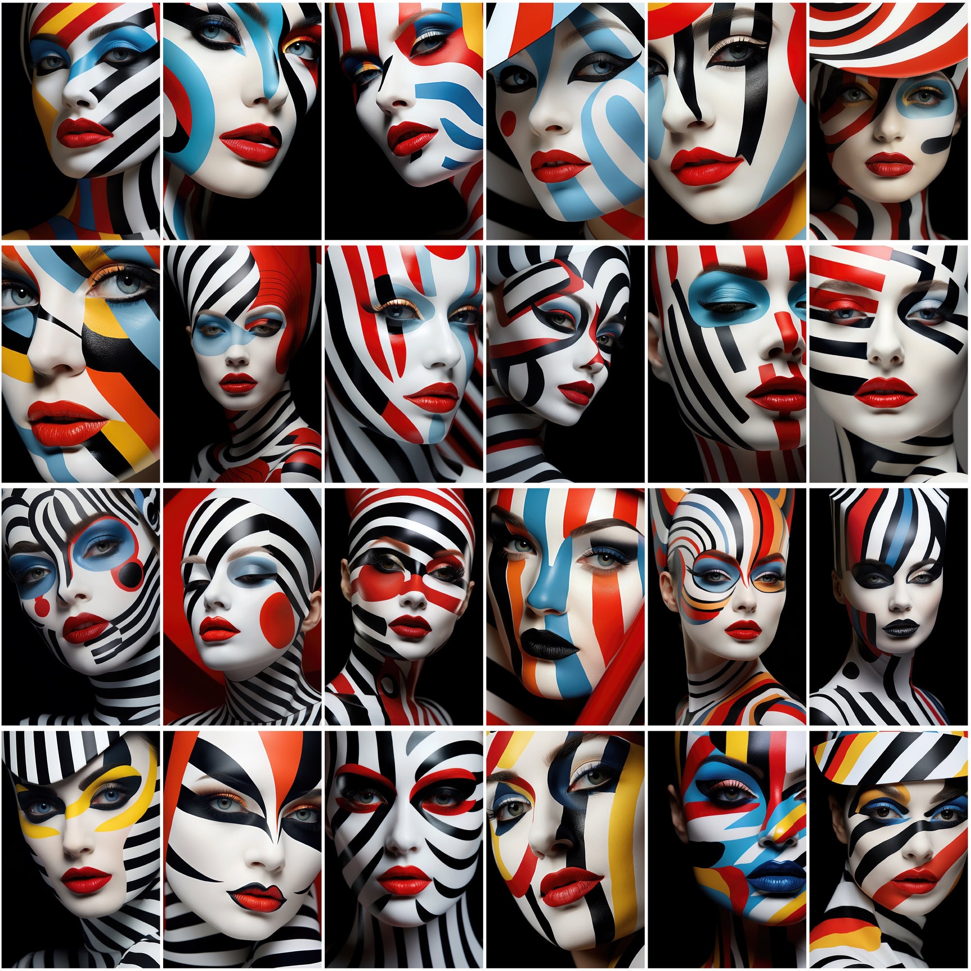 200 Artistic Portraits Bundle - Striking Illusion, Dramatic Makeup ...