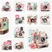 Watercolor Vintage Camera Clipart: Retro Floral Collection (130 Images ...