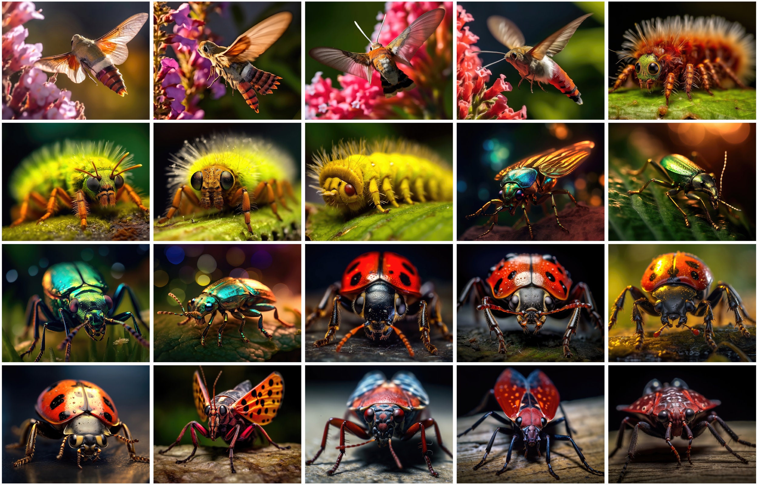 Macro Insect Artwork: High-res Image Set With Business Use License - Etsy
