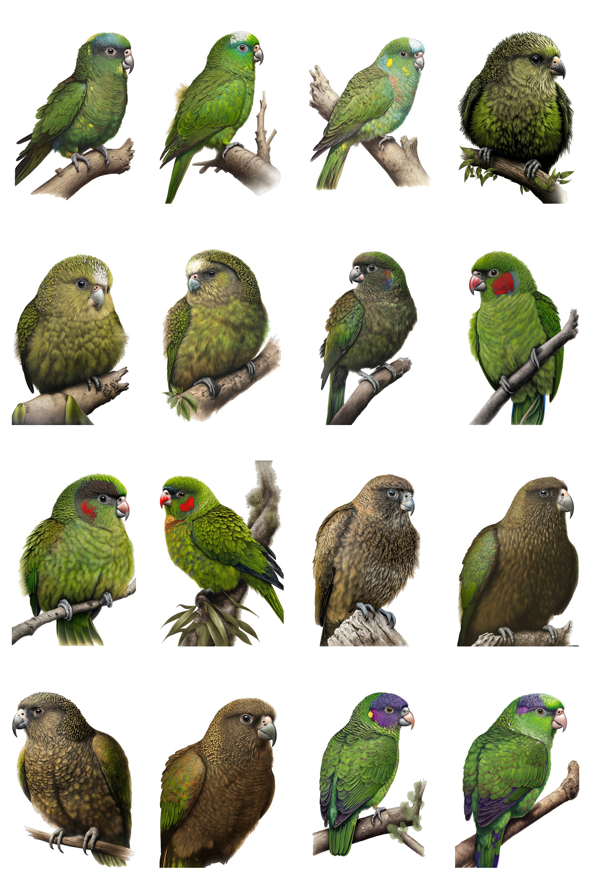 Stunning Parrot Image Bundle - 160 High-quality PNG Parrot ...