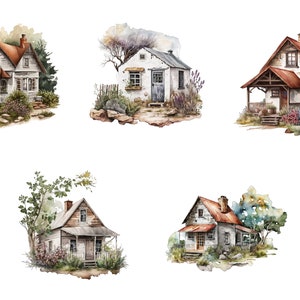 Rustic House & Cottage Bundle - 59 High-quality Images, Vintage Homes ...