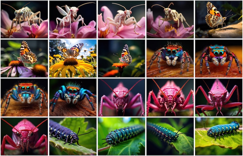 Macro Insect Artwork: High-res Image Set With Business Use License - Etsy