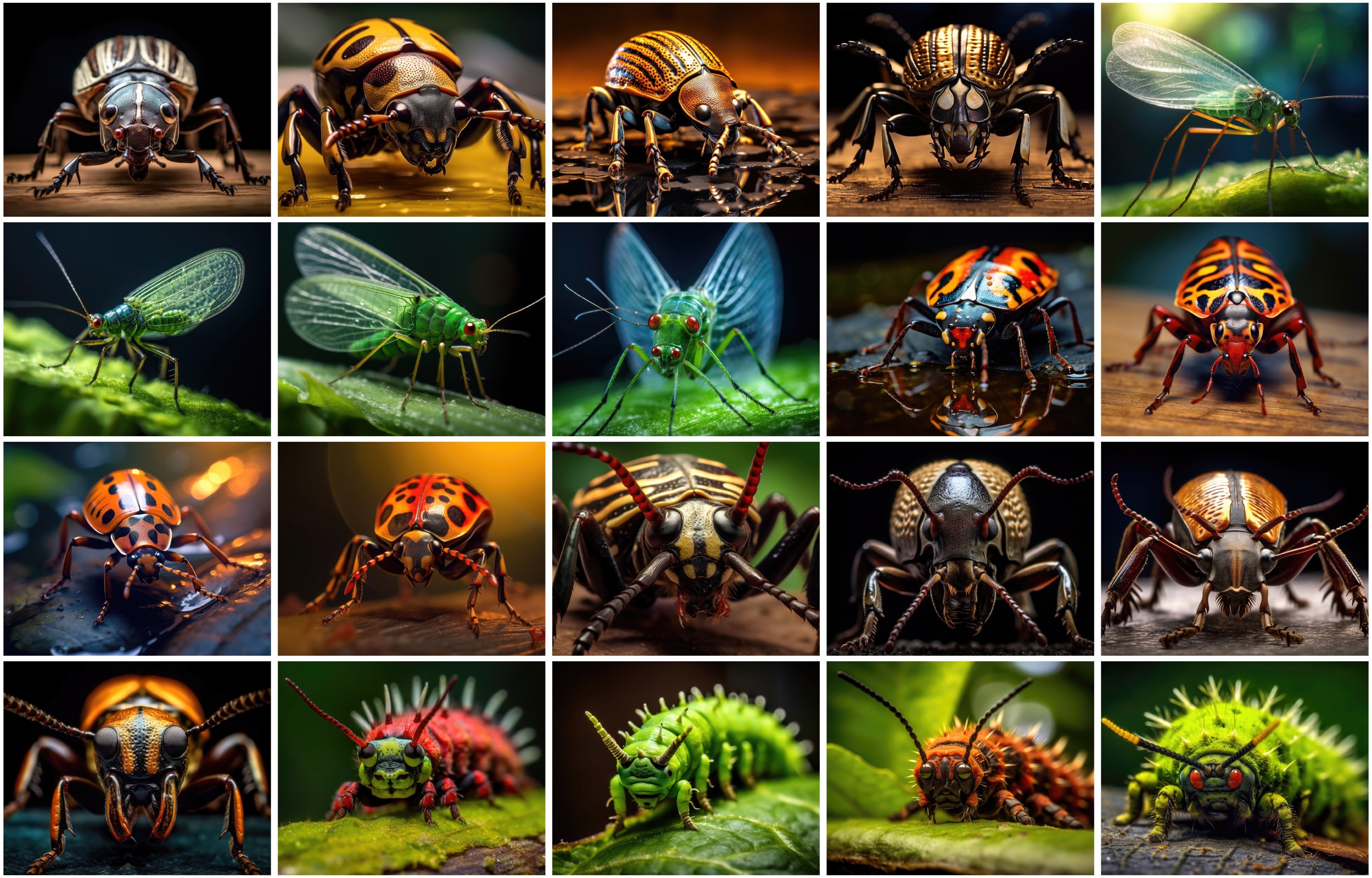 Macro Insect Artwork: High-res Image Set With Business Use License - Etsy