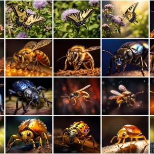 Macro Insect Artwork: High-res Image Set With Business Use License - Etsy