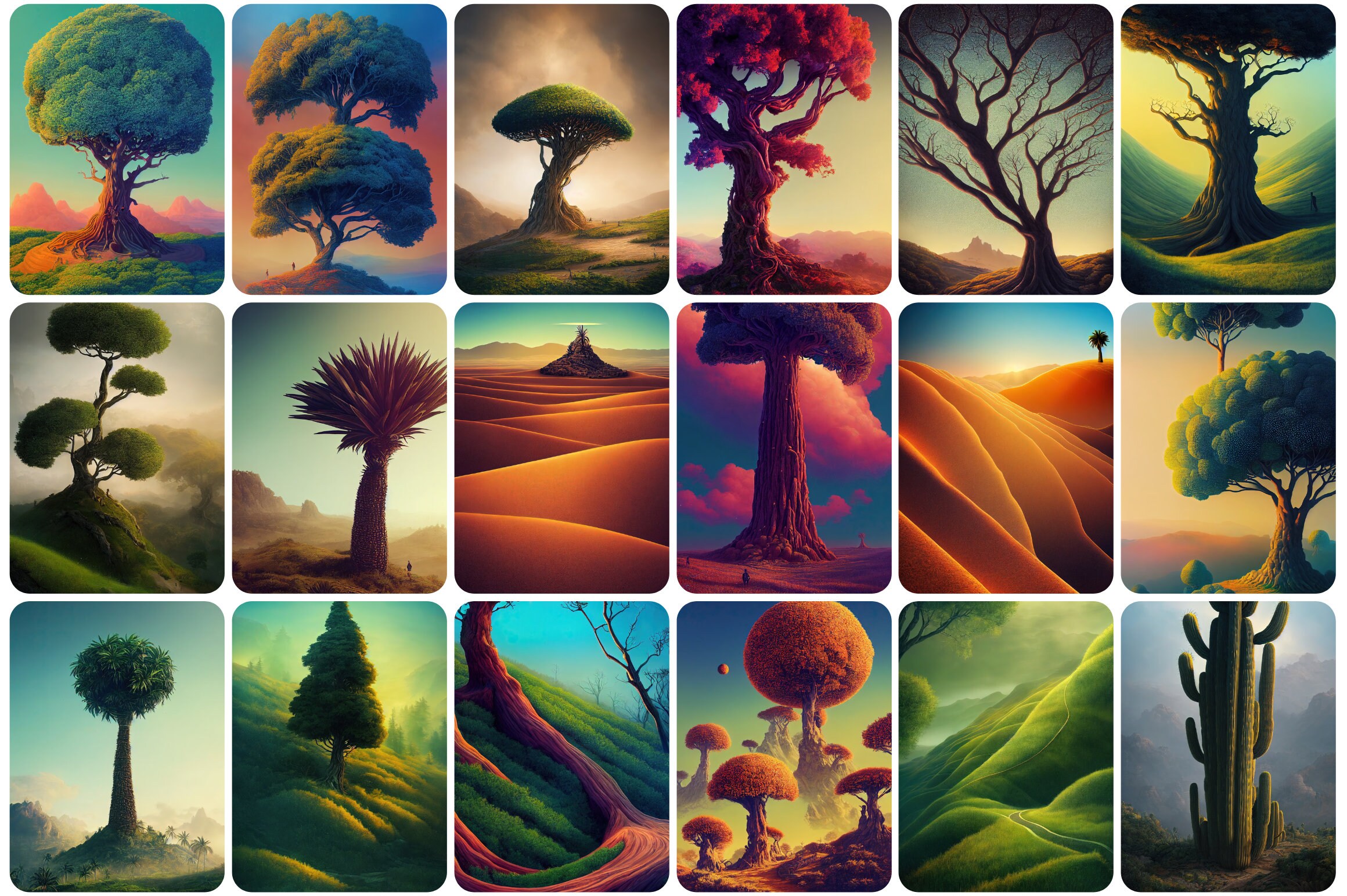 190 Surreal Tree Printable Wall Art Images - Etsy