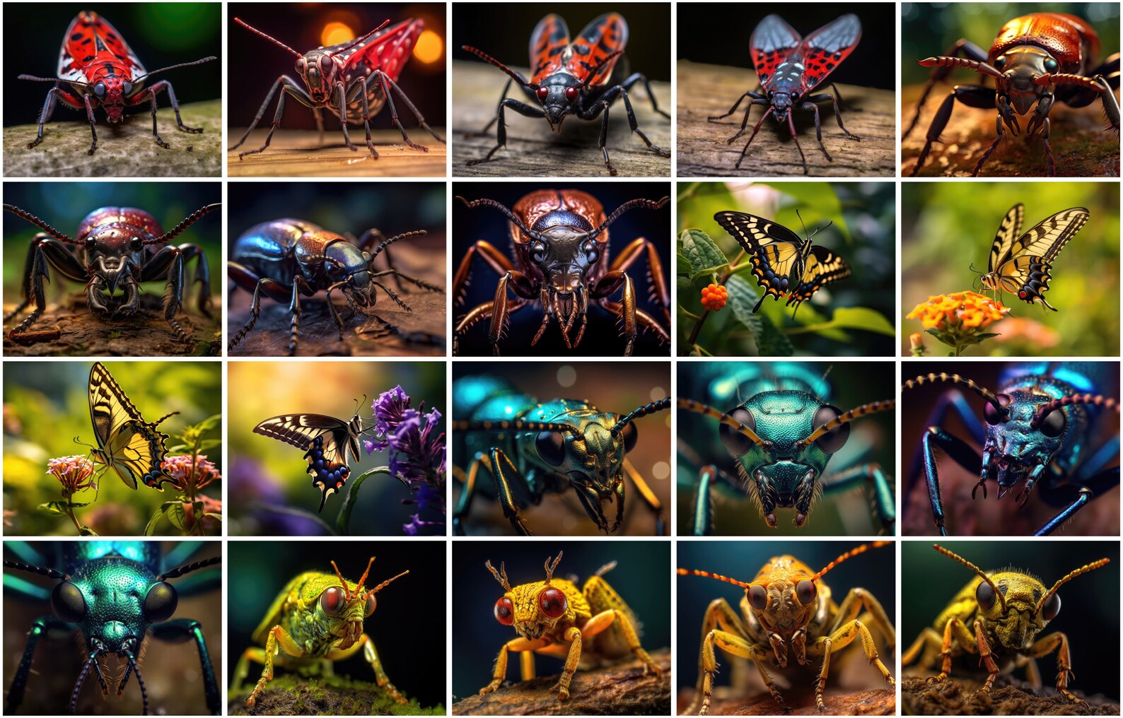 Macro Insect Artwork: High-res Image Set With Business Use License - Etsy