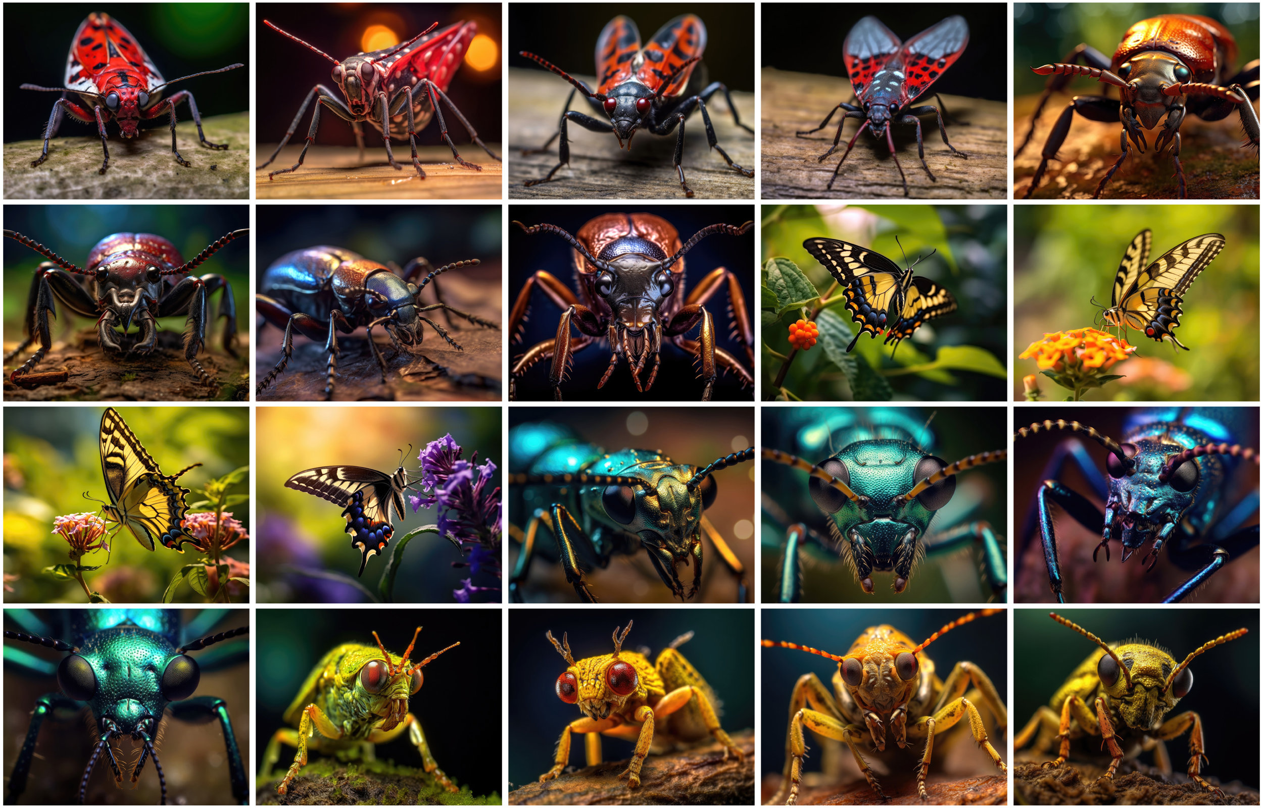 Macro Insect Artwork: High-res Image Set With Business Use License - Etsy