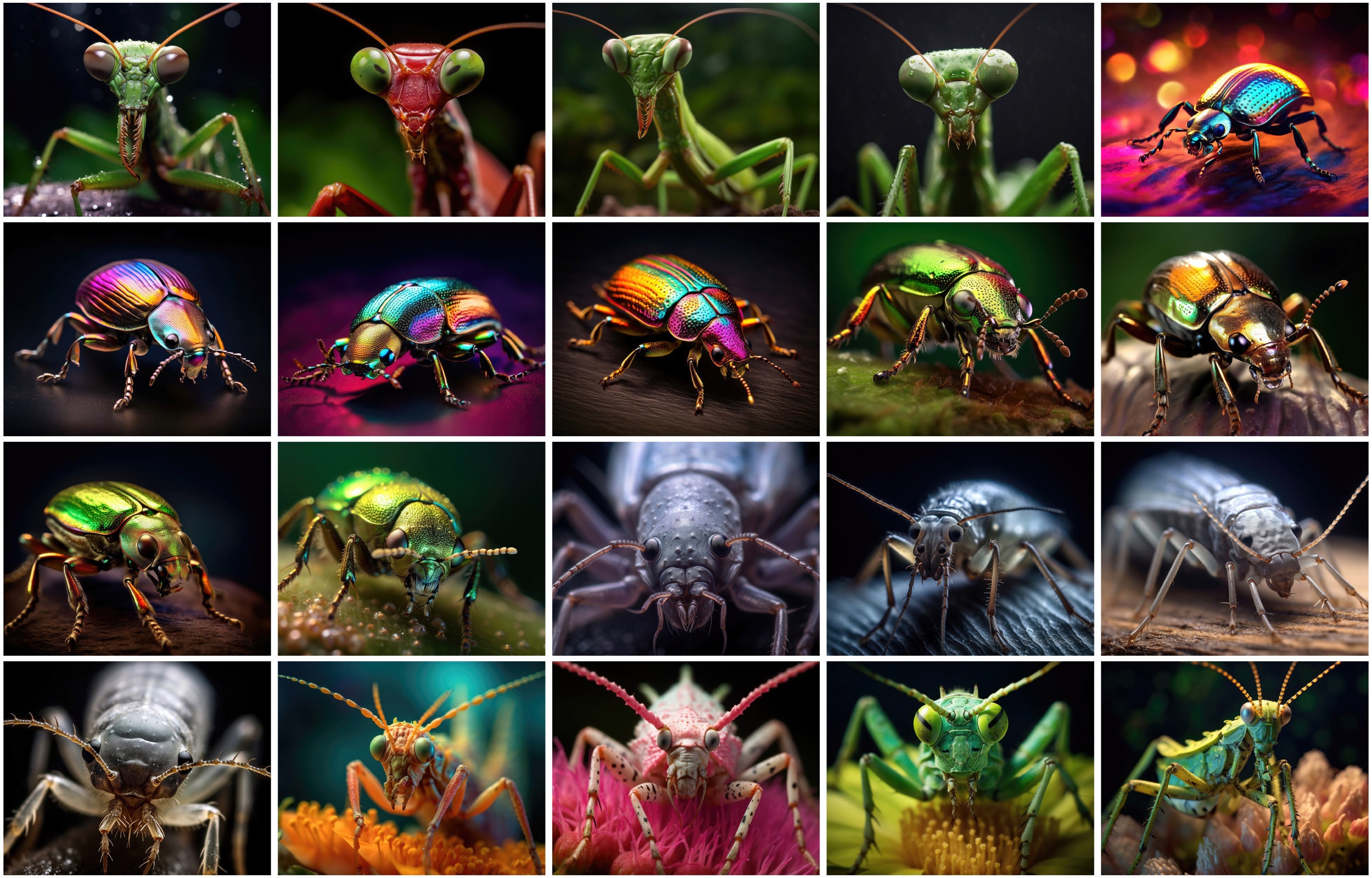 Macro Insect Artwork: High-res Image Set With Business Use License - Etsy