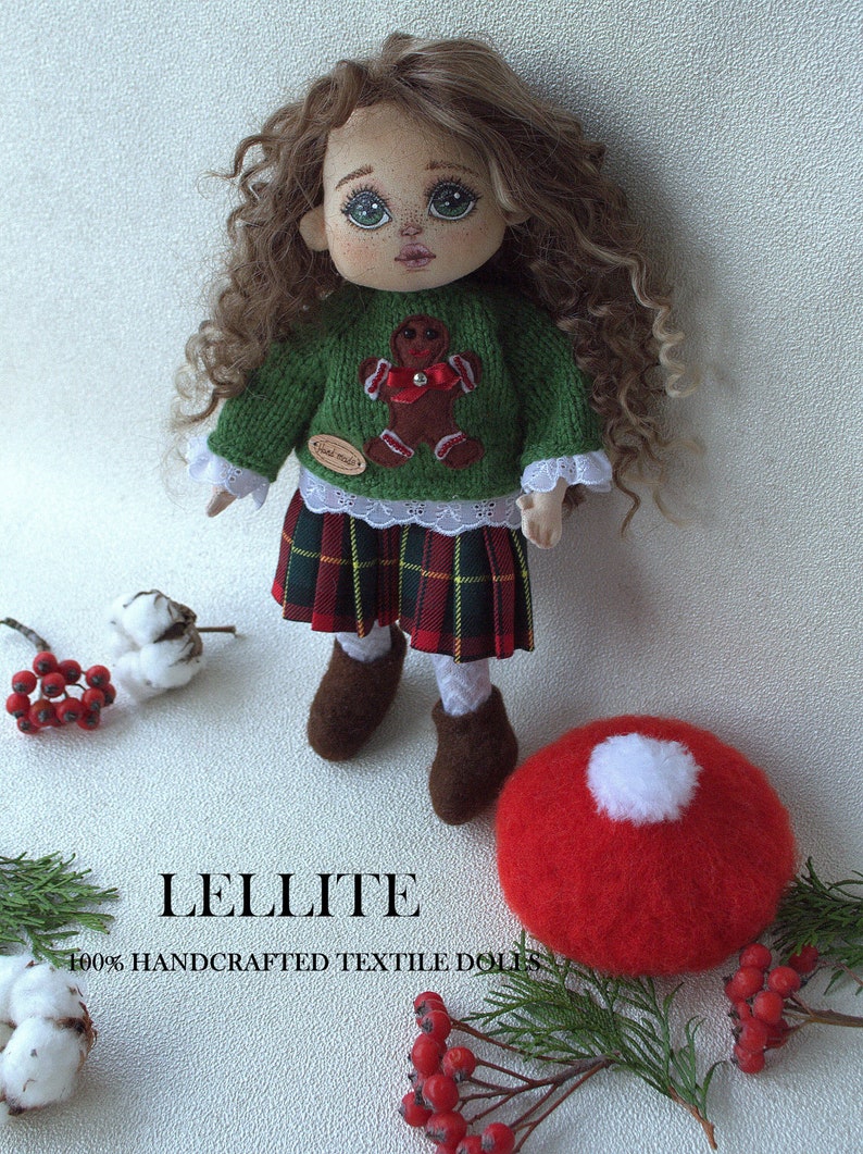 Handmade Doll 28 Cm is MADE TO ORDER, Rag Doll, Gift, Personalized Gift ...
