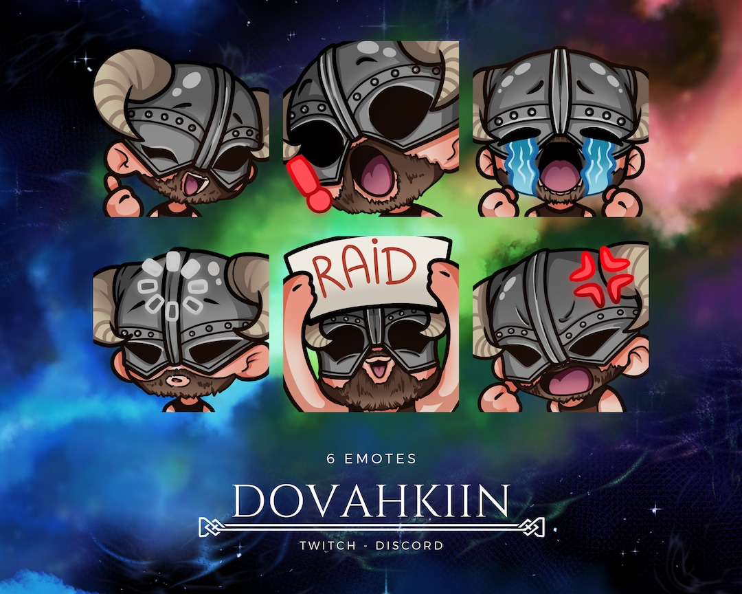 "dovahkiin" Emotes - Twitch - Discord - Youtube - Stream - Tiktok ...