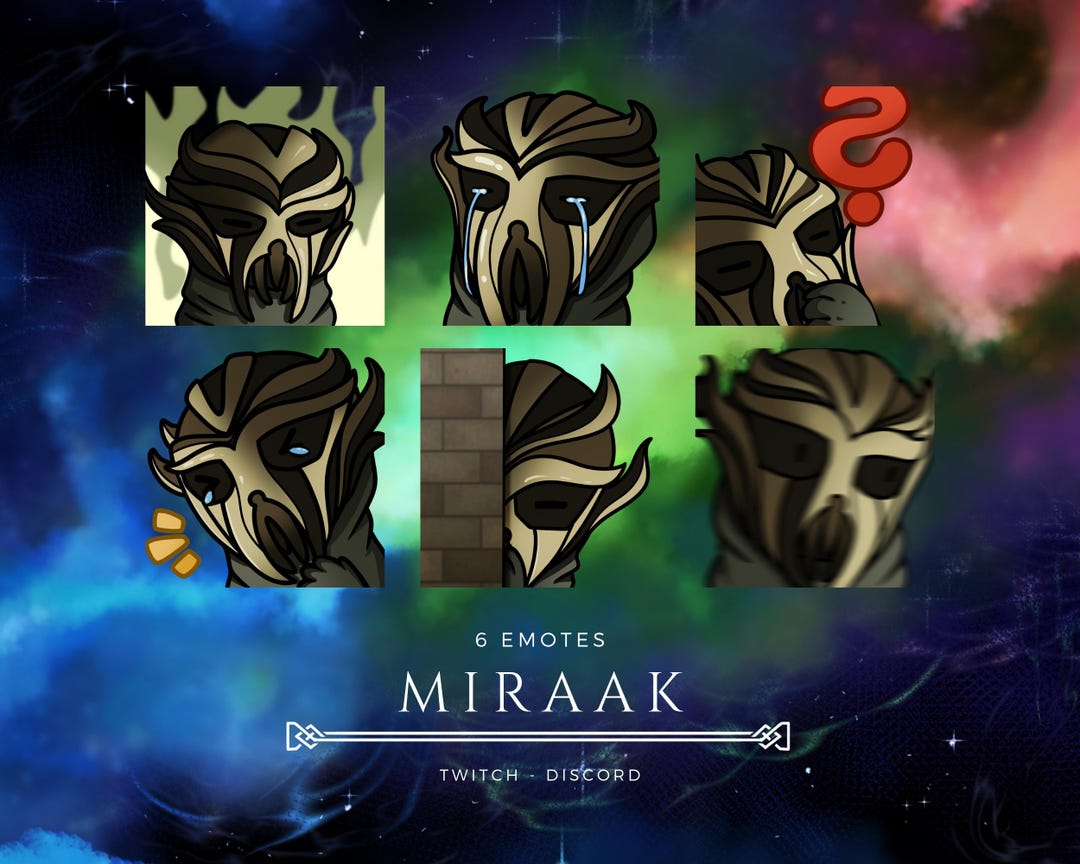 "miraak" Emotes - Twitch - Discord - Youtube - Stream - Tiktok - Viking ...