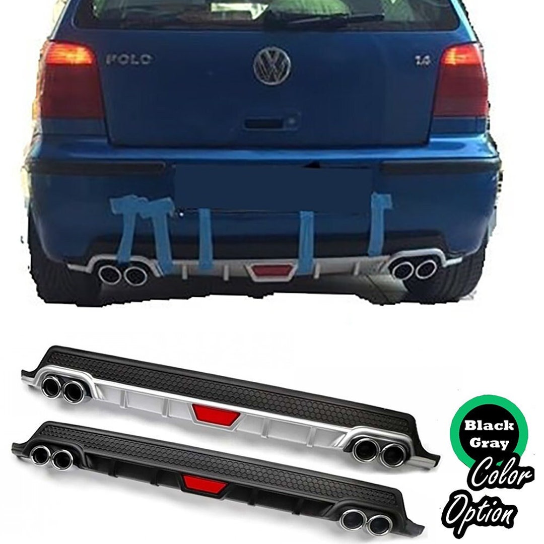 For Vw Polo Rear Diffuser Diffusor V2 Black or Gray Four - Etsy