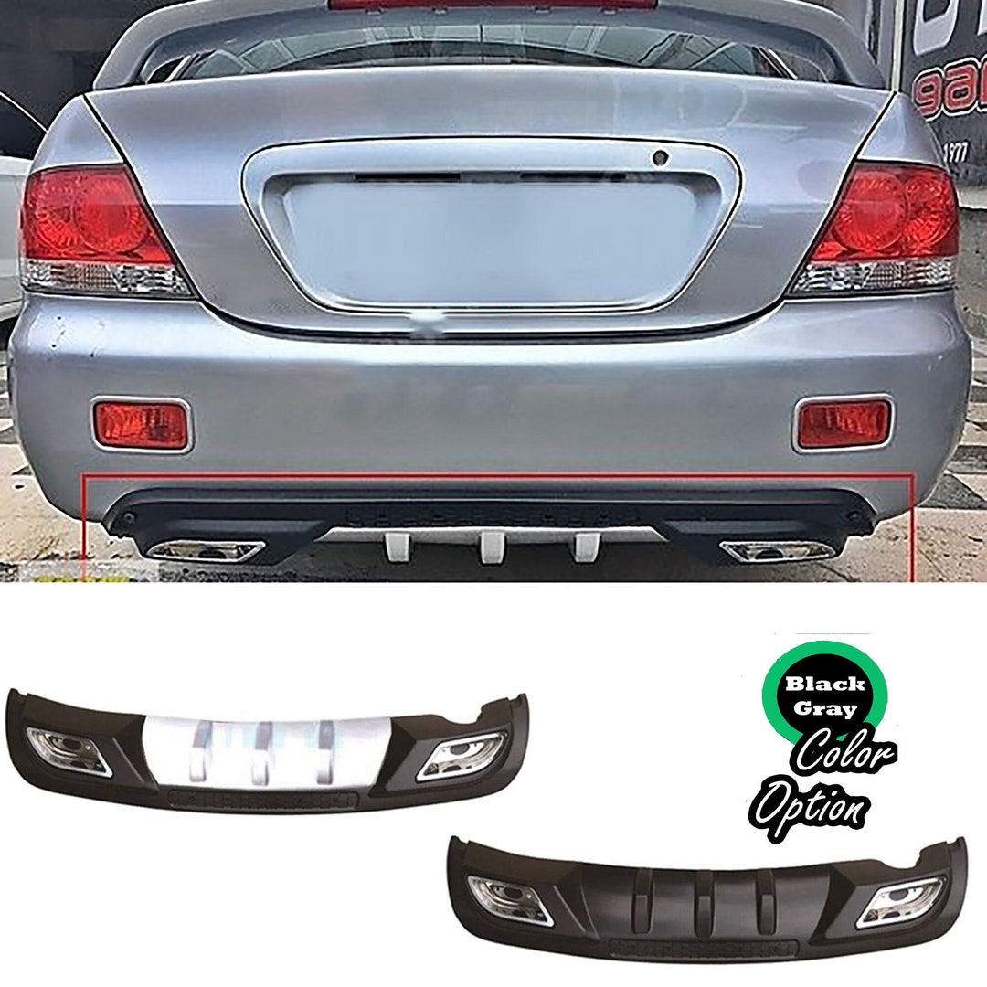 For Mitsubishi Lancer Rear Diffuser Diffusor Rectangle Chrome - Etsy