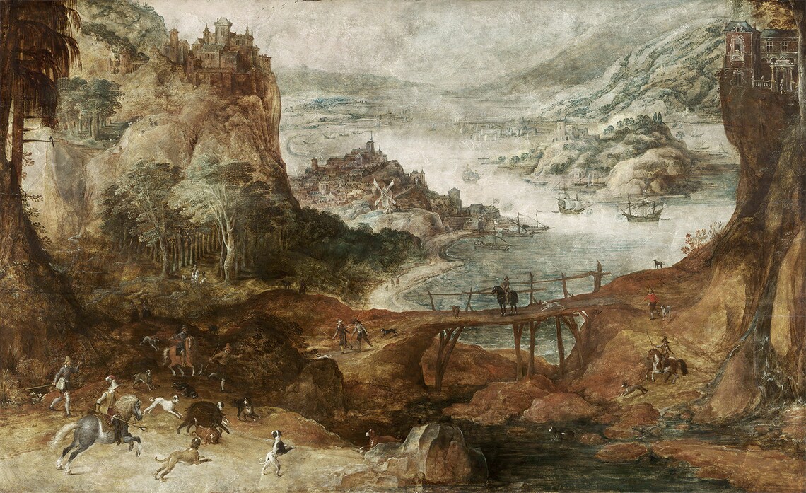 Renaissance Painting Scenic Wall Mural. Vinyl Large Wallpaper - Etsy