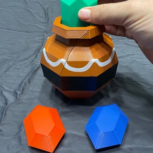 Zelda Breakable [magnetic] Rupee Jar + 3 Rupees! Free Heart Included ...