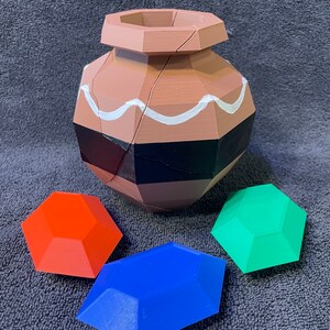 Zelda Breakable magnetic Rupee Jar 3 Rupees - Etsy
