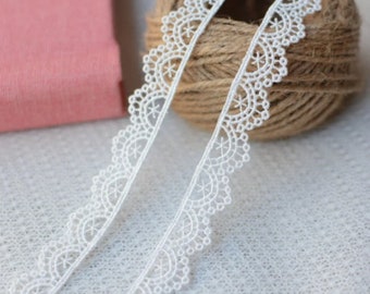 3/8 Inch Wide Lace Trim Select White/ Black Color Price per Yard - Etsy
