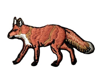 Iron on Patch Applique FOX HEAD Actual Size : 1 3/8 X 1 1/2 Inch - Etsy