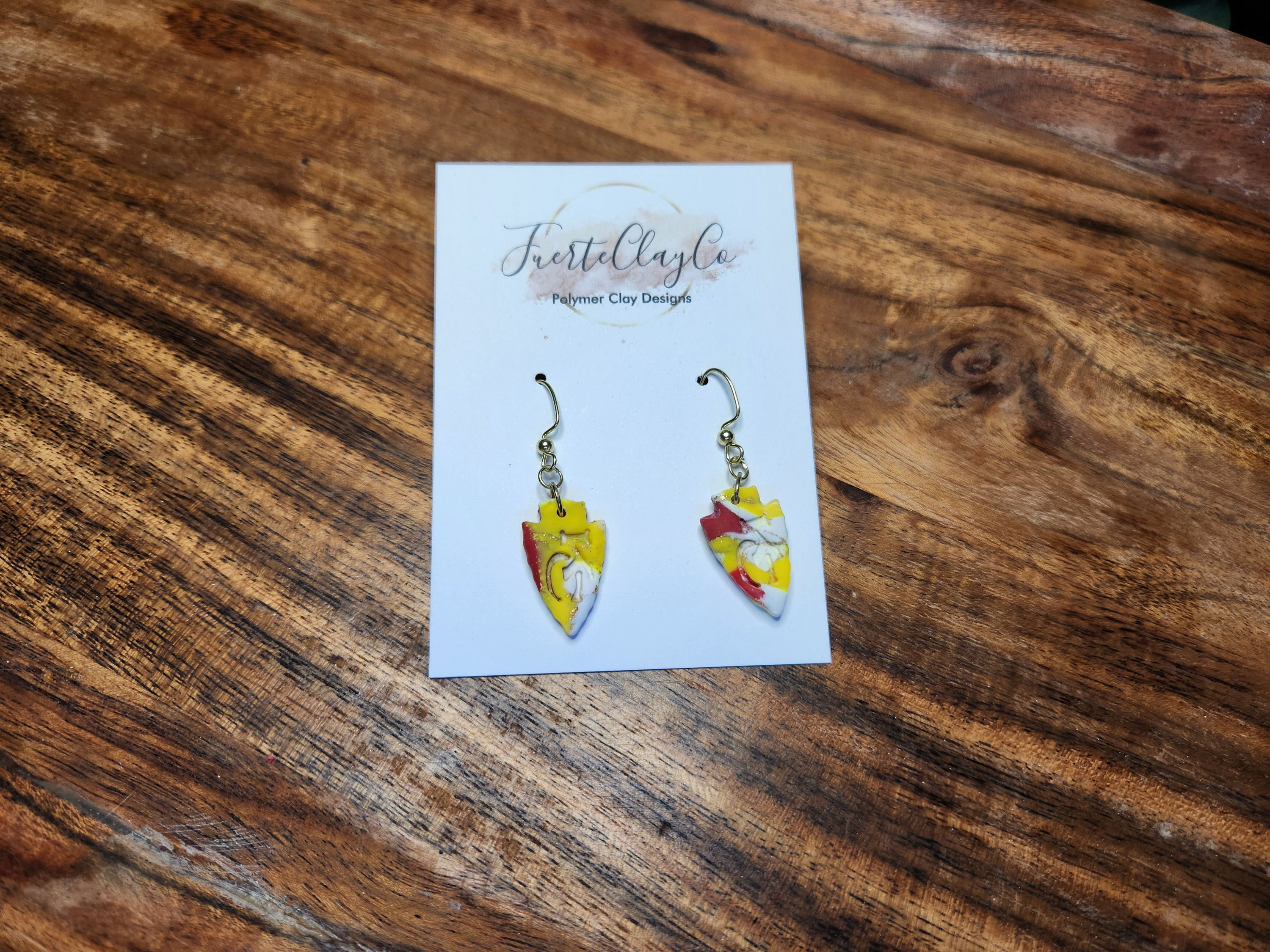 Kansas City Chiefs Marbled Gameday Earrings - Etsy