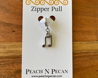 Music Zipper Pull, Music Note Pull, Music Bag Pull, Music Note Charm ...