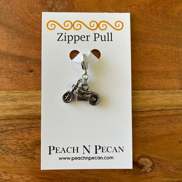 Motorcycle Zipper Pull - Etsy