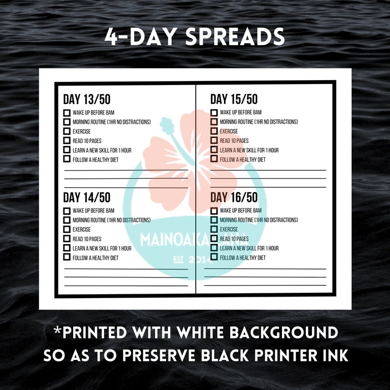 Project 50 Challenge Printable Tracker | Fitness, Motivation, and ...