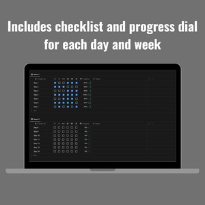 Project 50 Challenge Digital Tracker Notion Template | Fitness ...