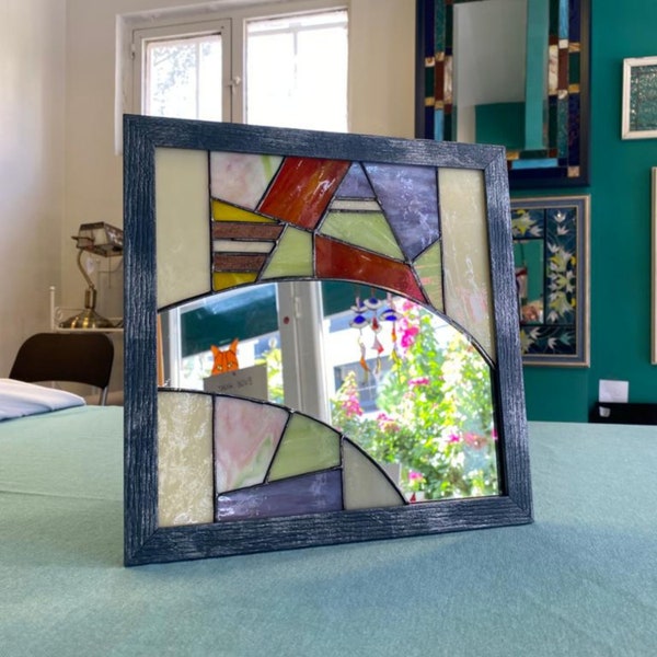 Stained Glass Mirror - Etsy
