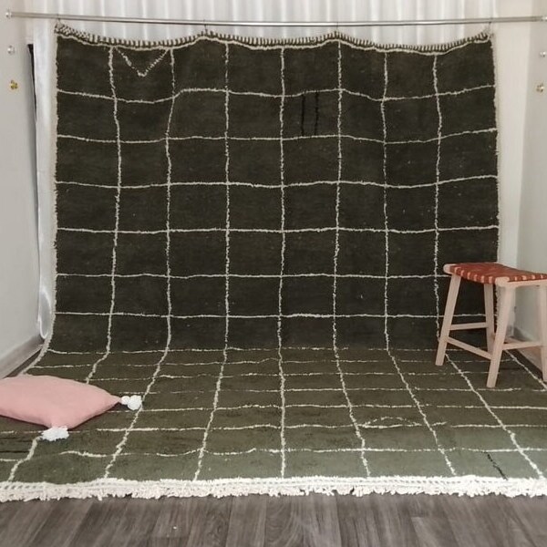 Dark Green Rug - Etsy