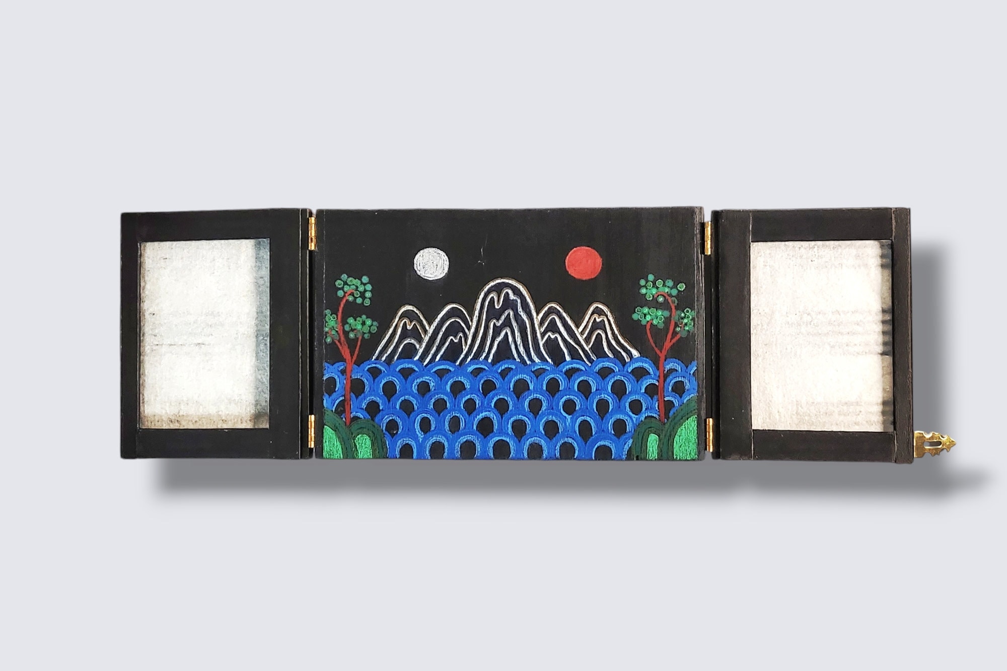 Sun Moon and Five Peaks Irworobongdo With 'hanji' Doors Korean American ...