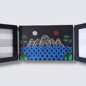 Sun Moon and Five Peaks Irworobongdo With 'hanji' Doors Korean American ...