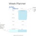 Weekly Planner Printable / Instant Download / Weekly Planning / Goal ...