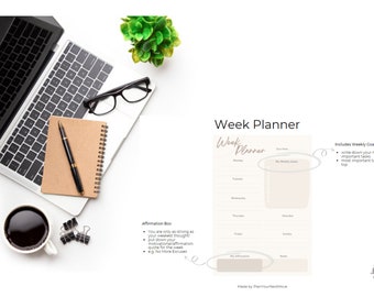 Weekly Planner Printable / Instant Download / Weekly Planning / Goal ...