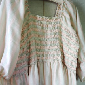 Plus Size Cottage Core Dress, Romantic Pink Dress, Vintage Design ...