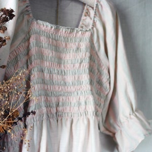 Plus Size Cottage Core Dress, Romantic Pink Dress, Vintage Design ...