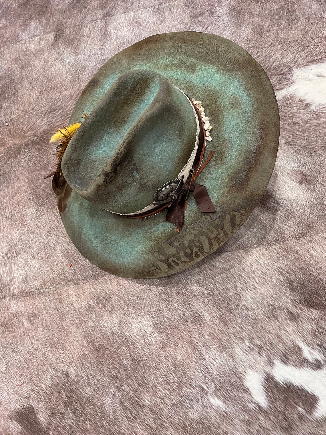 Custom Burned Cowboy Hat - Etsy