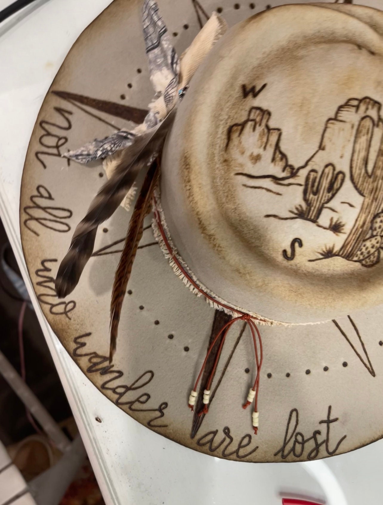 Custom Distressed Cowboy Hat - Etsy